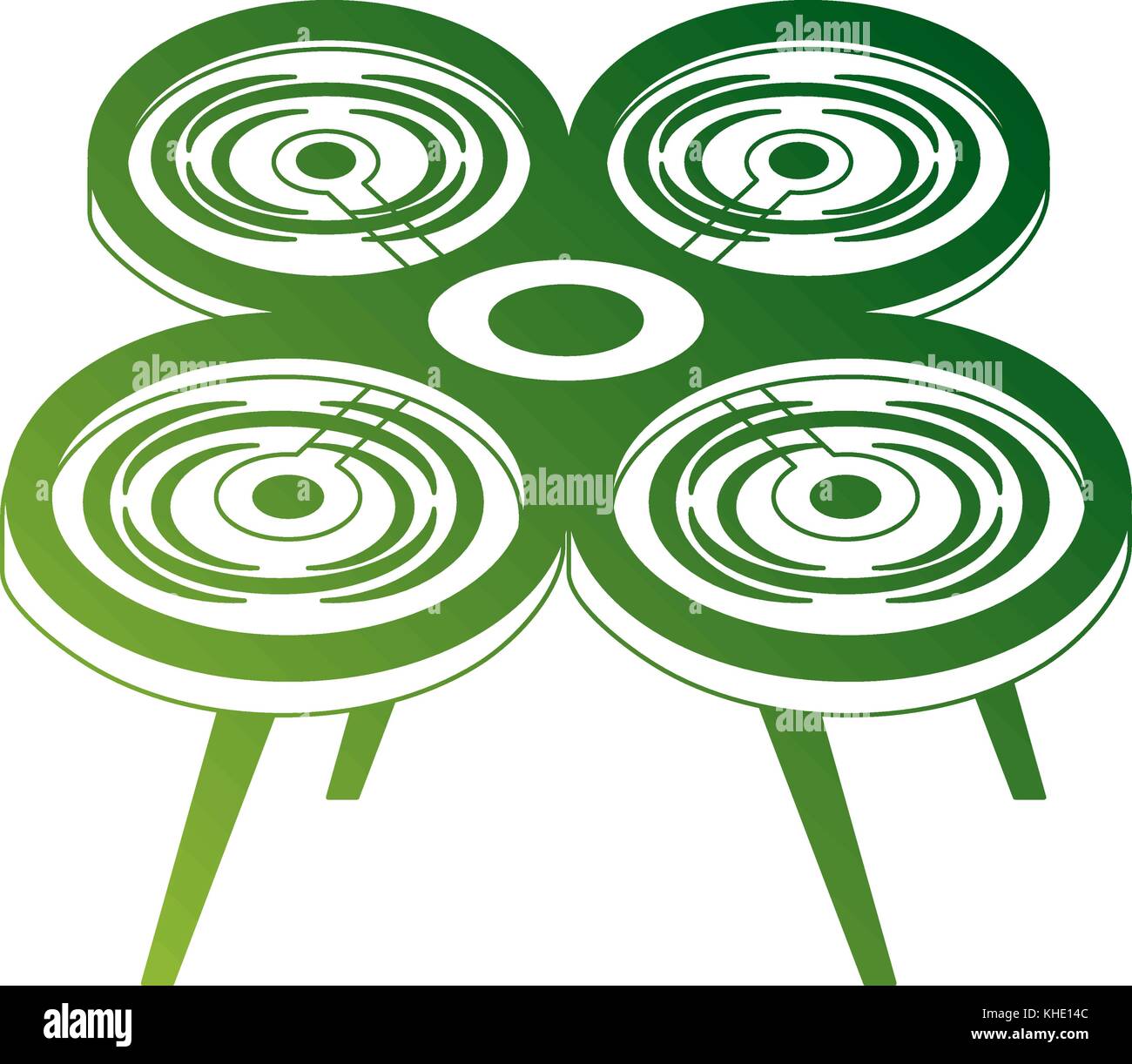 modern quadcopter drone with camera top view Stock Vector Image & Art ...