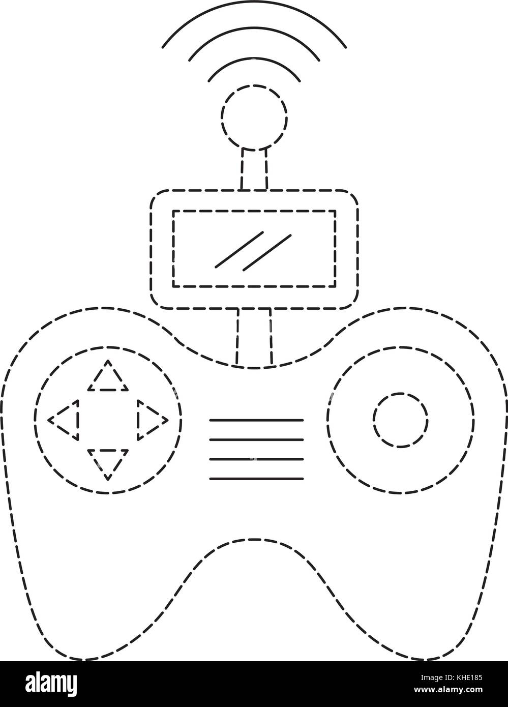 remote control antenna drone technology wireless Stock Vector Image ...