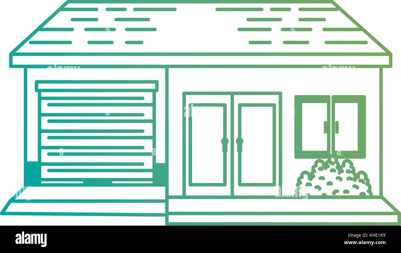 beautiful front of house vector illustration design Stock Vector Image ...