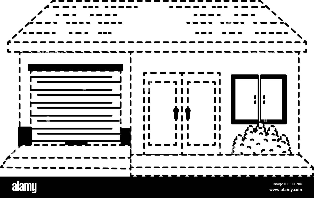 beautiful front of house vector illustration design Stock Vector Image ...