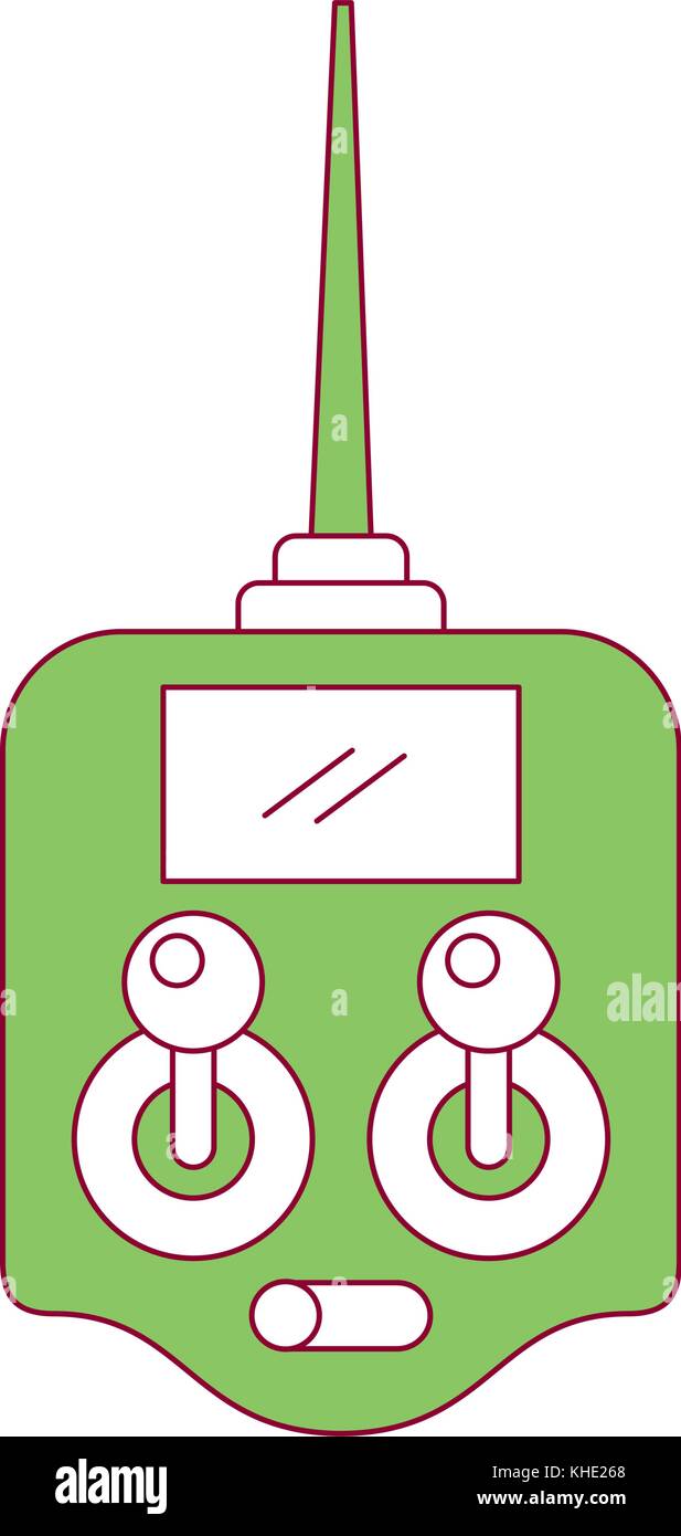 remote control antenna drone technology wireless Stock Vector Image ...