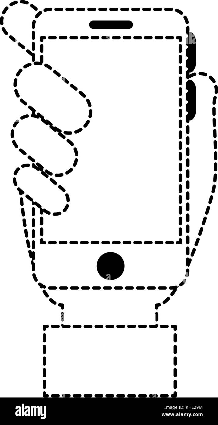 hand human with smartphone device vector illustration design Stock ...