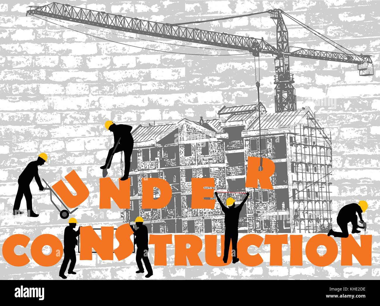 under construction concept - vector Stock Vector Image & Art - Alamy