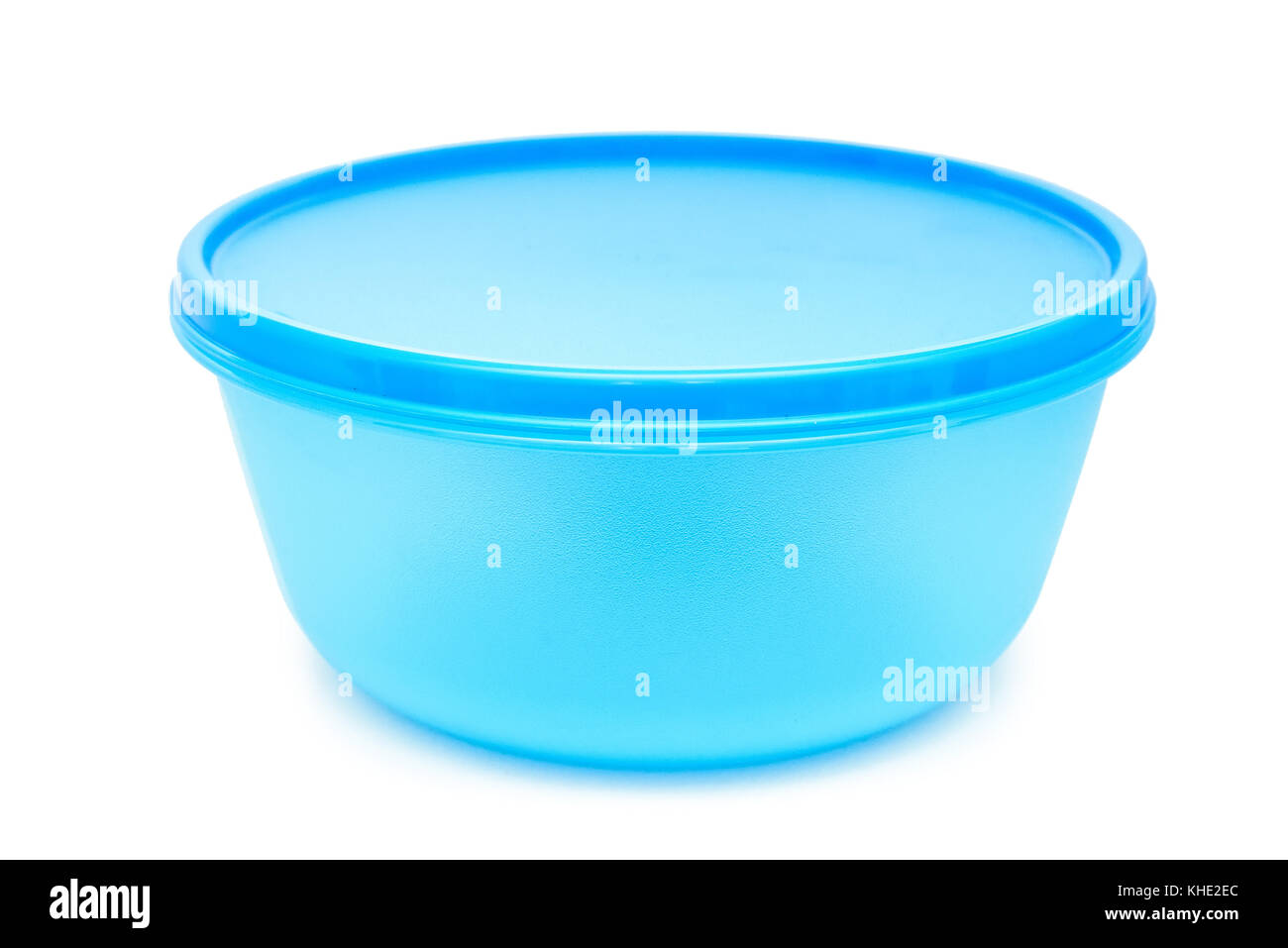 Empty transparent plastic bowl isolated Stock Photo - Alamy