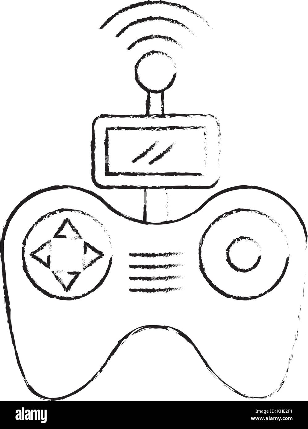 remote control antenna drone technology wireless Stock Vector Image ...