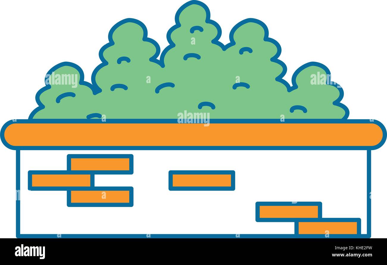 garden shrub construction icon vector illustration design Stock Vector ...