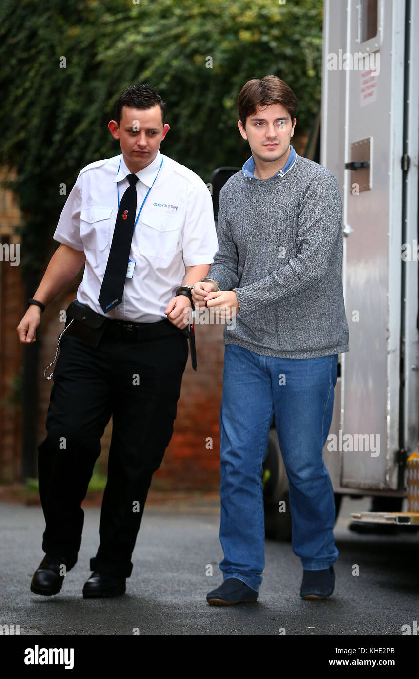 Daryll Rowe arrives at Lewes Crown Court this morning 15th November ...
