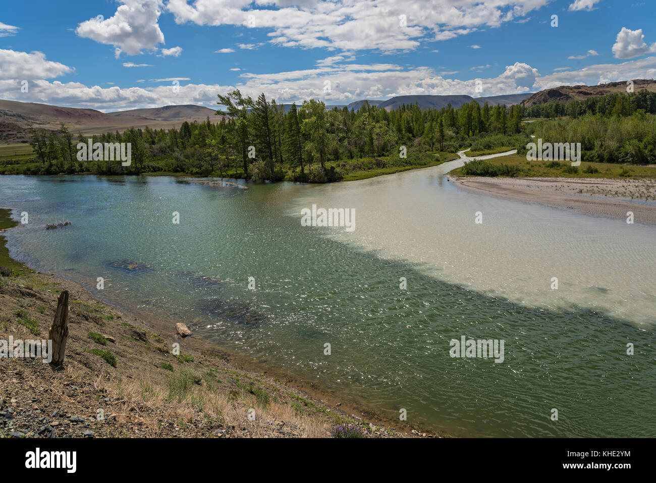 Merger of rivers hi-res stock photography and images - Alamy