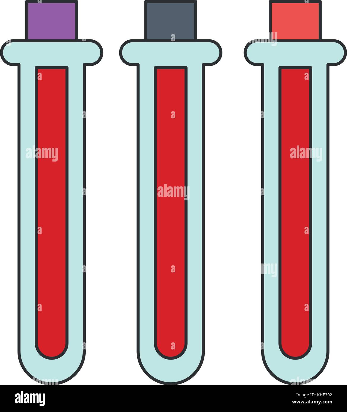 Pathology test tubes Stock Vector Images - Alamy