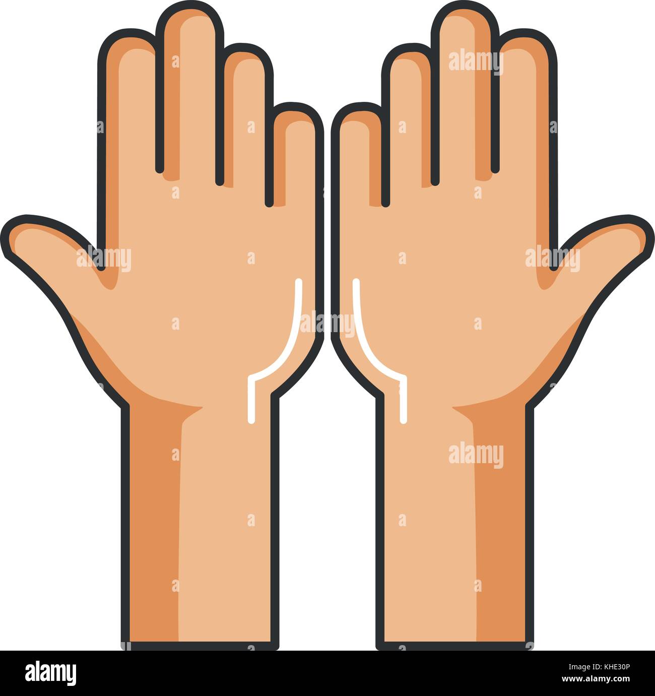 hands human up icon vector illustration design Stock Vector Image & Art ...