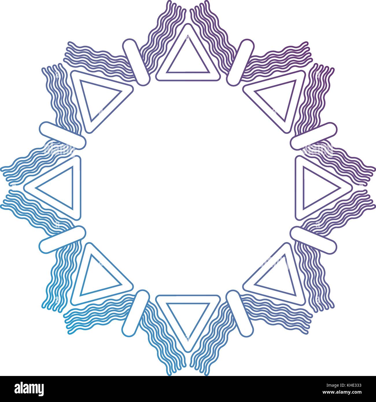 round background with different geometric figures theme abstract Stock ...