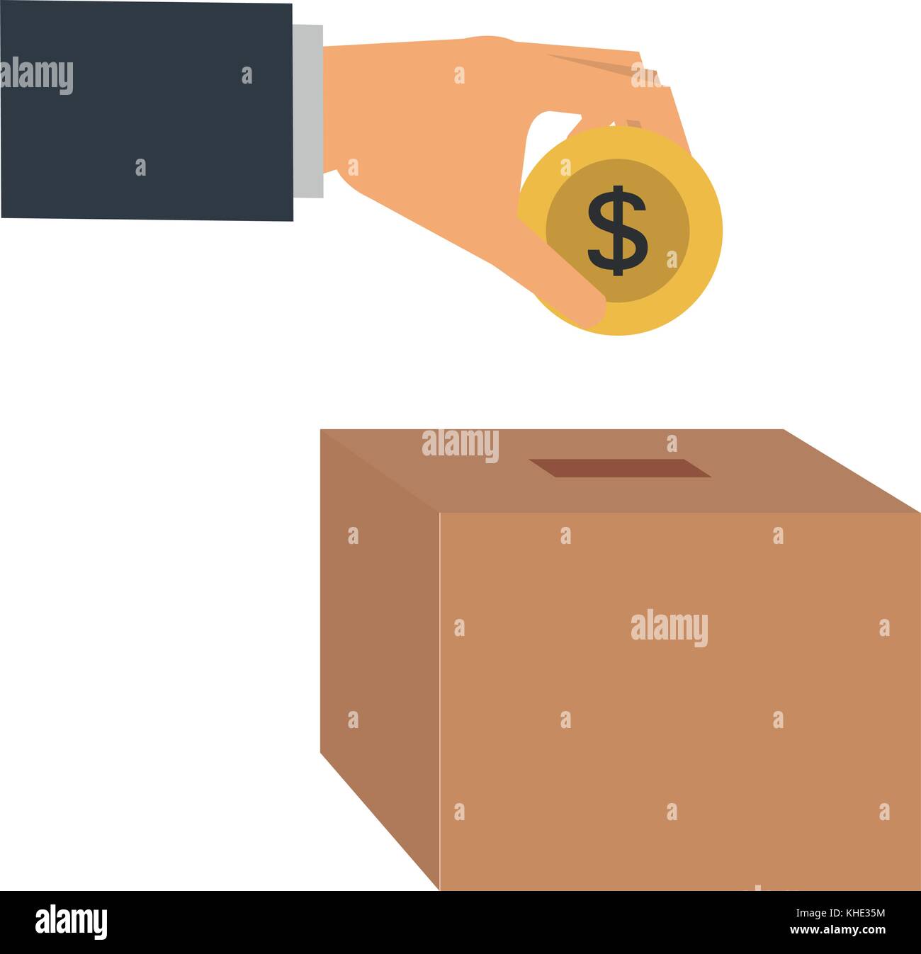 savings box isolated icon vector illustration design Stock Vector Image ...