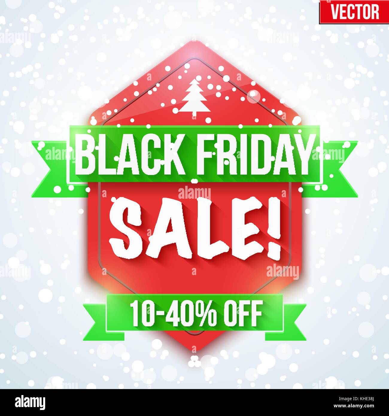 Christmas discount badge design Stock Vector Images - Alamy