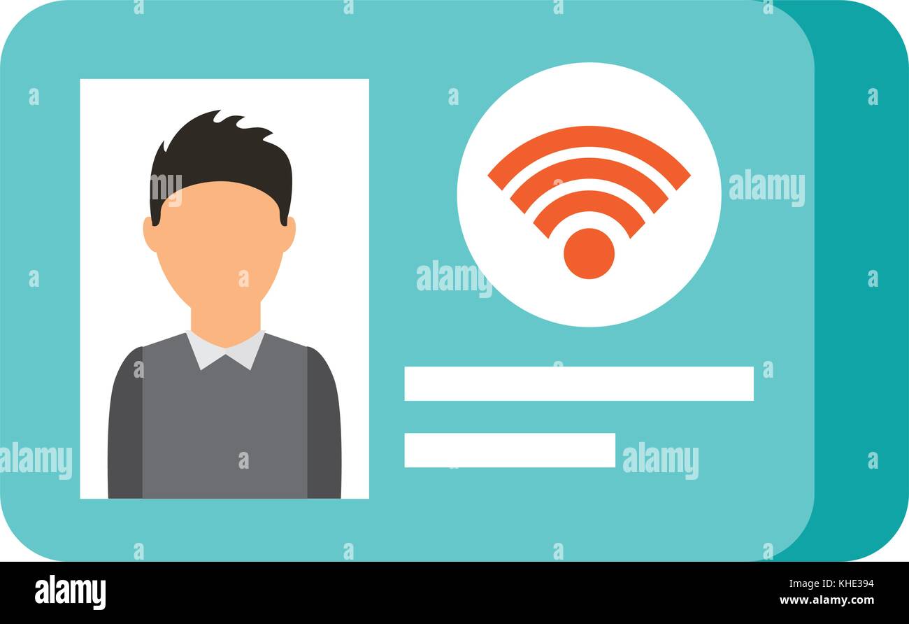 id card photo wifi Stock Vector Image & Art - Alamy