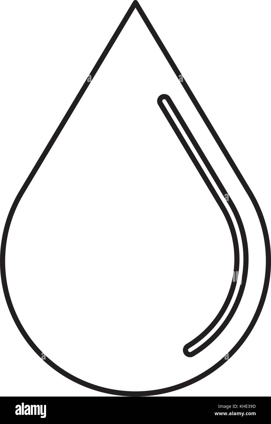 Drop silhouette Stock Vector Images - Alamy