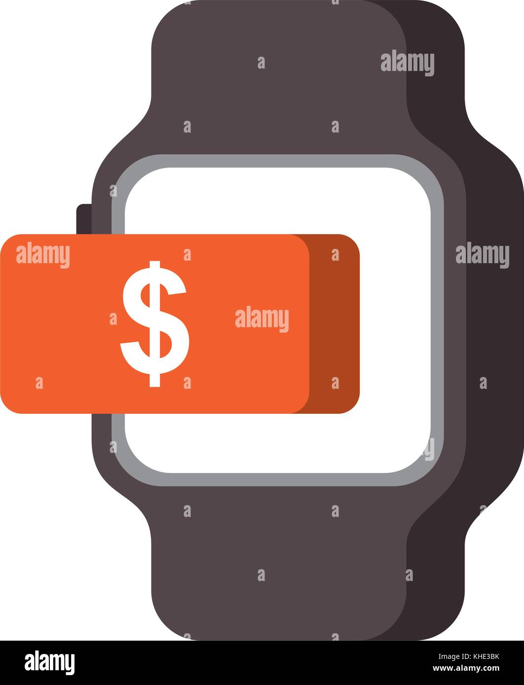 smartwatch payment money online button Stock Vector Image & Art - Alamy