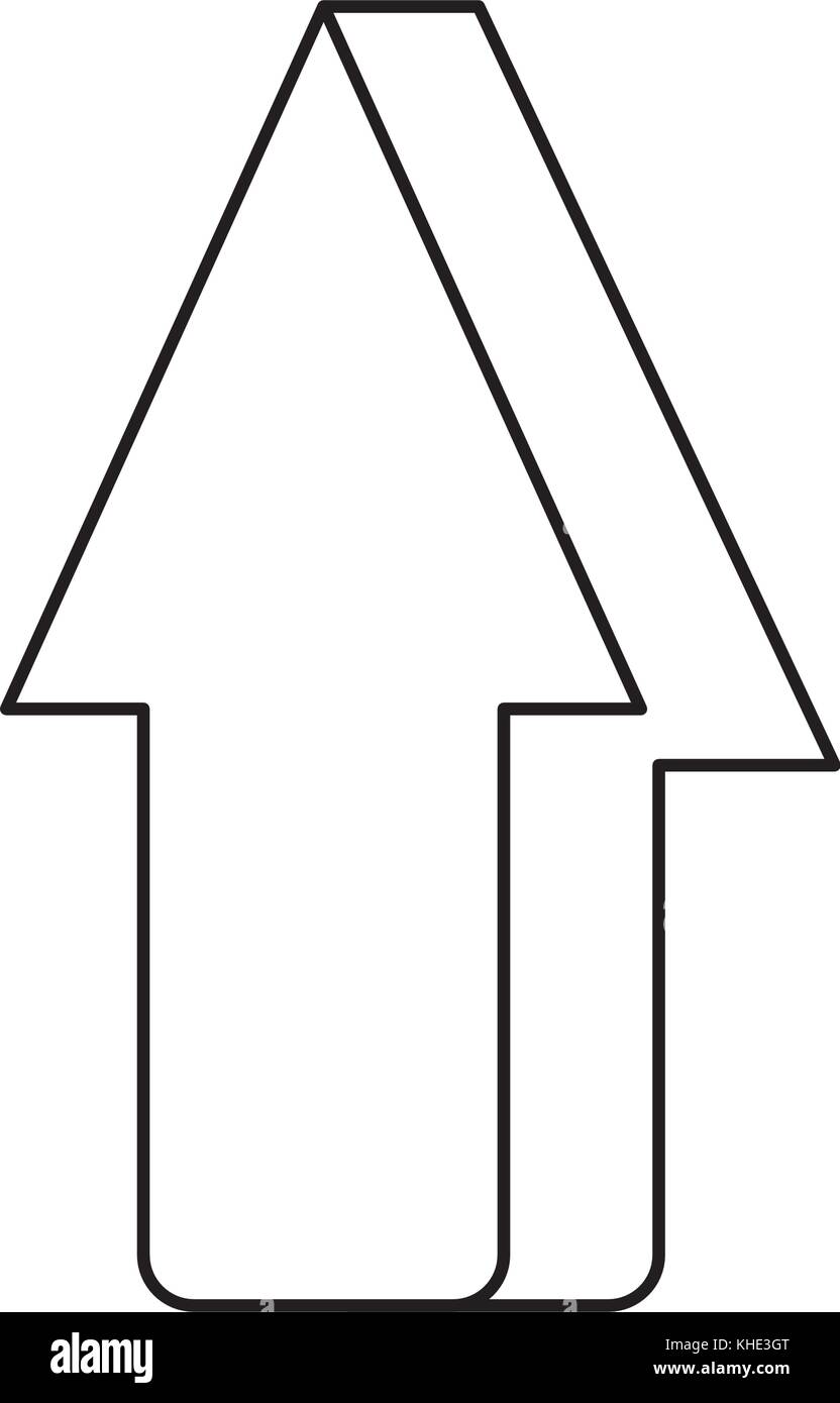 arrow showing to the top icon Stock Vector Image & Art - Alamy