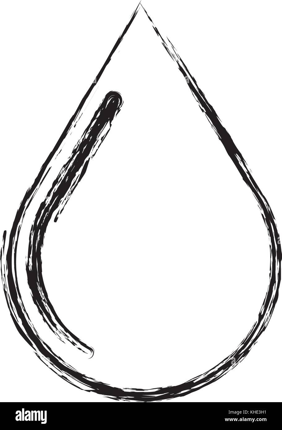 drop silhouette isolated icon vector illustration design Stock Vector ...