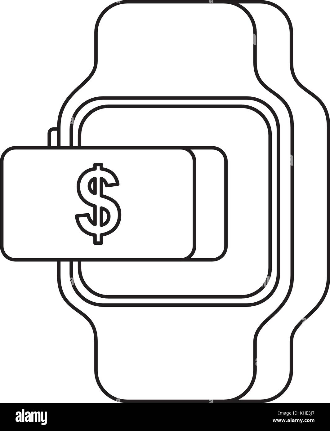 Contactless payment symbol Black and White Stock Photos & Images - Alamy