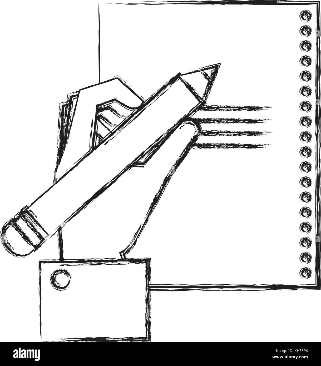 hand human writing icon vector illustration design Stock Vector Image ...