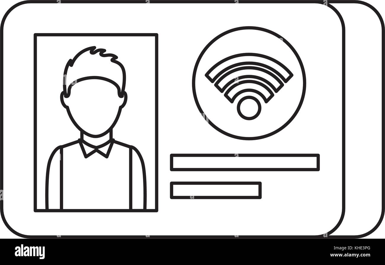 id card identity photo personal document Stock Vector Image & Art - Alamy