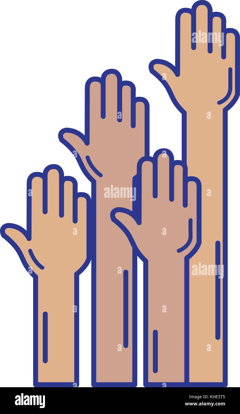 hands human up icon vector illustration design Stock Vector Image & Art ...