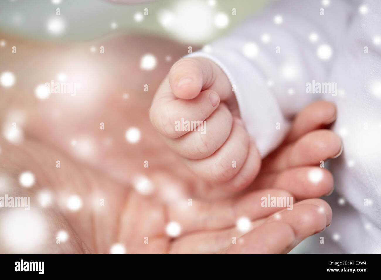 close up of mother and newborn baby hands Stock Photo - Alamy