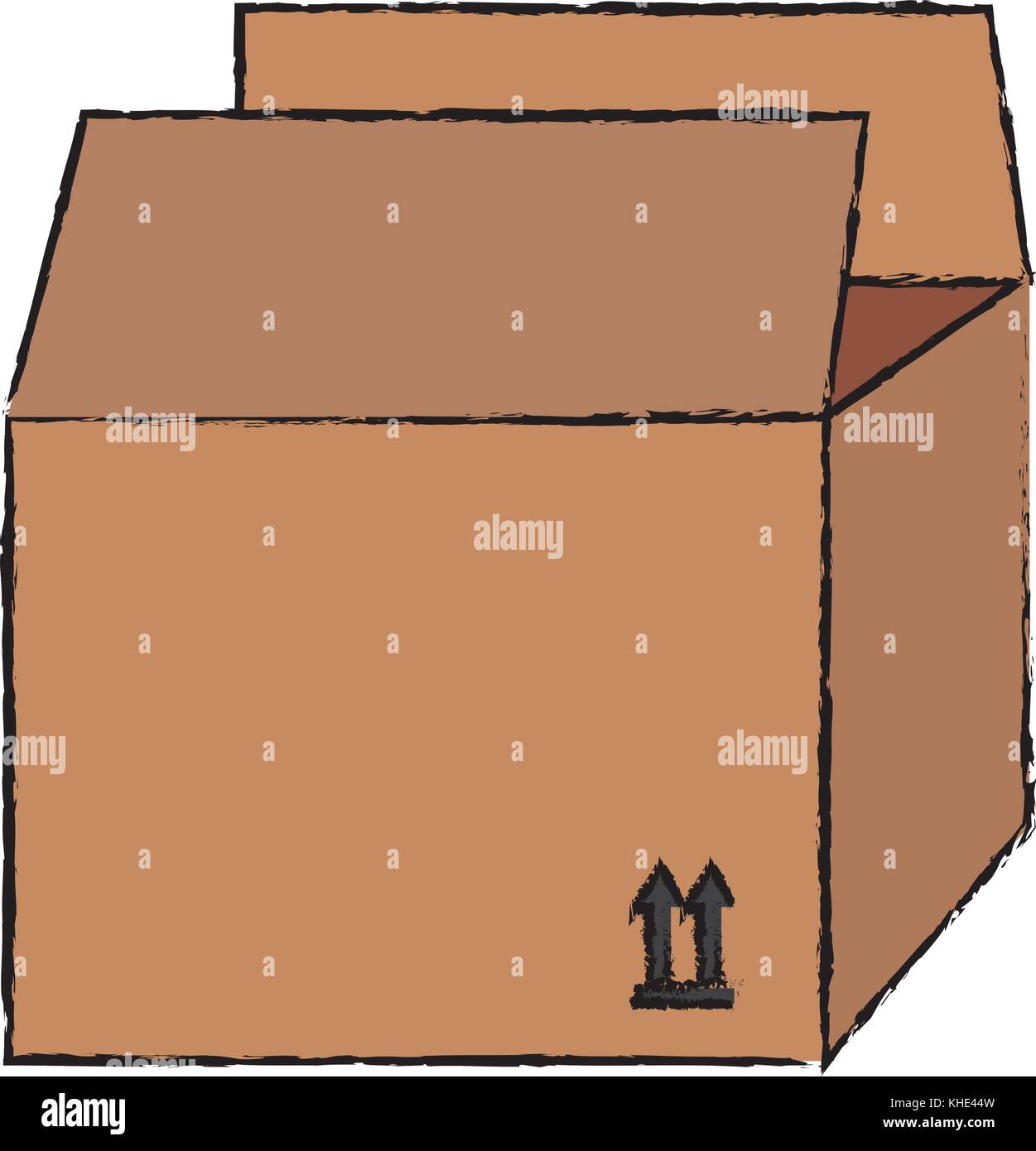 carton box isolated icon Stock Vector Image & Art - Alamy