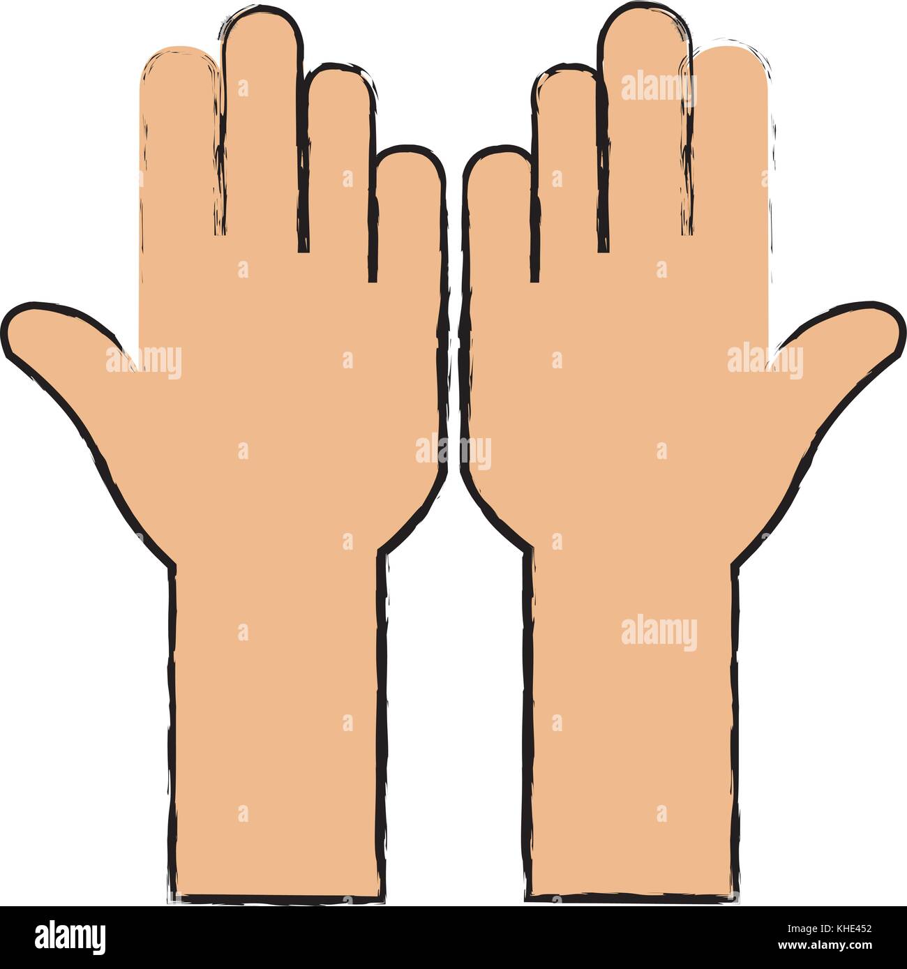 hands human up icon Stock Vector Image & Art - Alamy