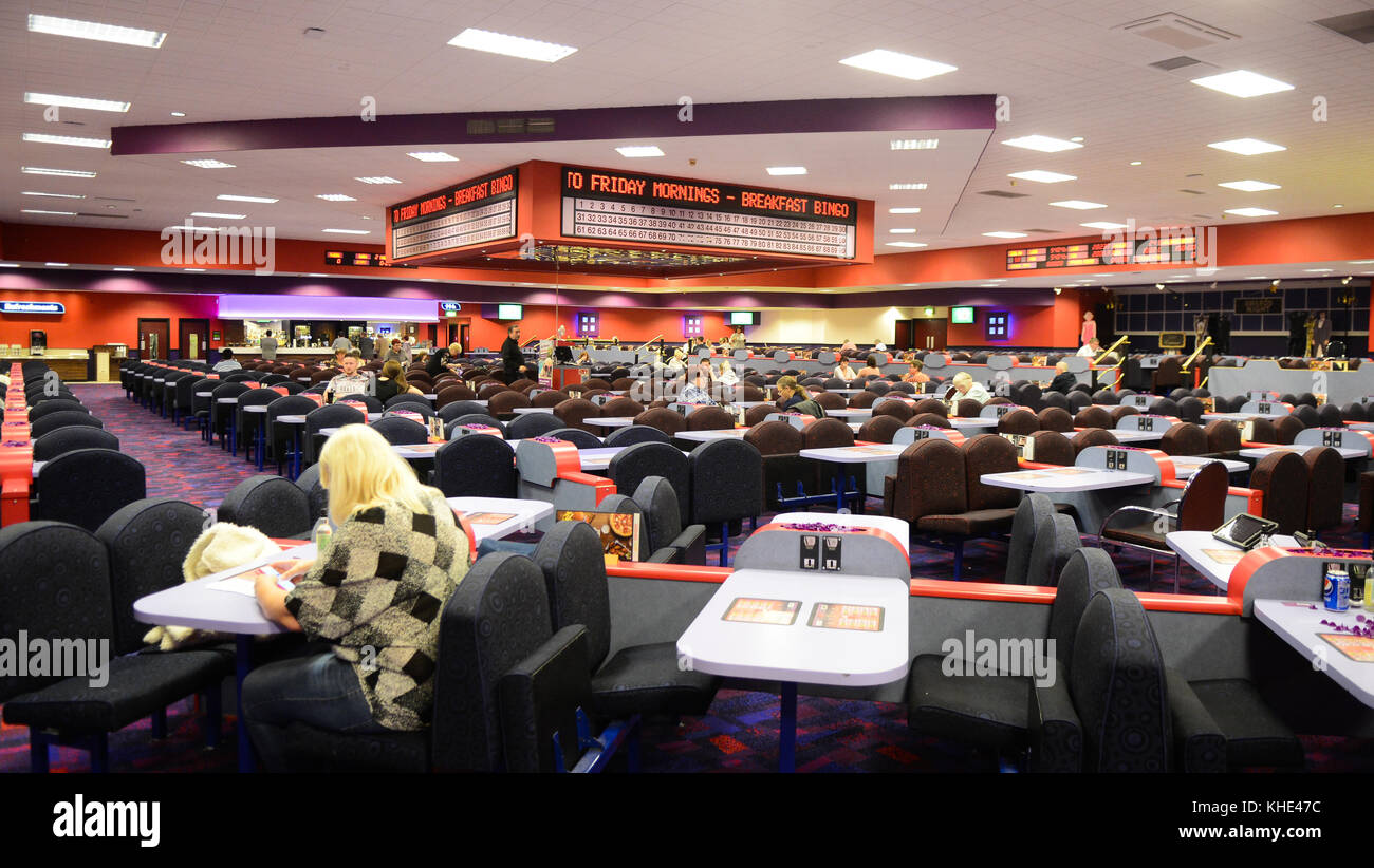Interior image of a Mecca Bingo Stock Photo - Alamy