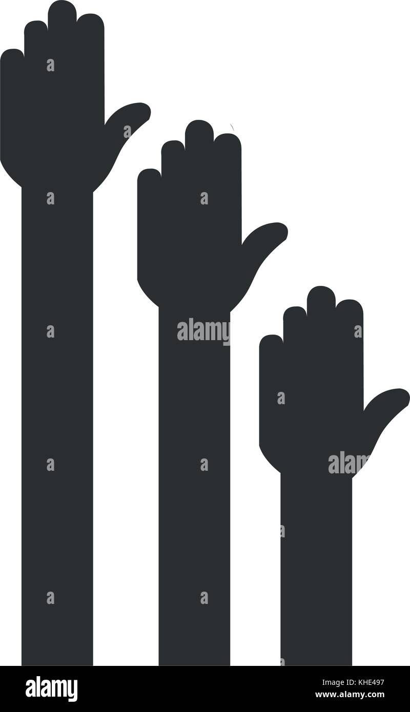 hands human up icon Stock Vector Image & Art - Alamy
