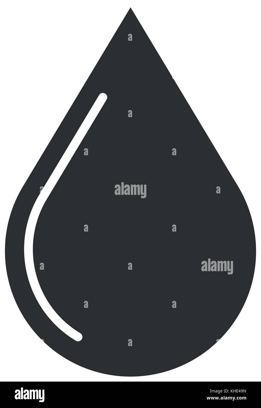 drop silhouette isolated icon Stock Vector Image & Art - Alamy