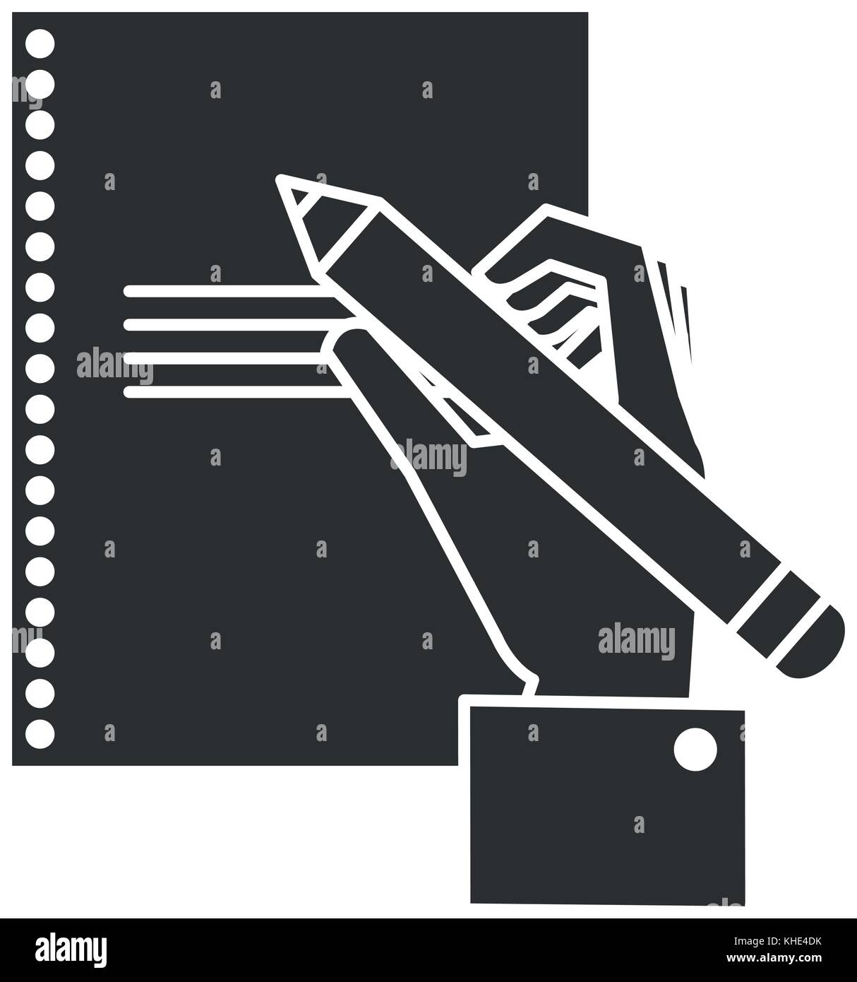 hand human writing icon Stock Vector Image & Art - Alamy