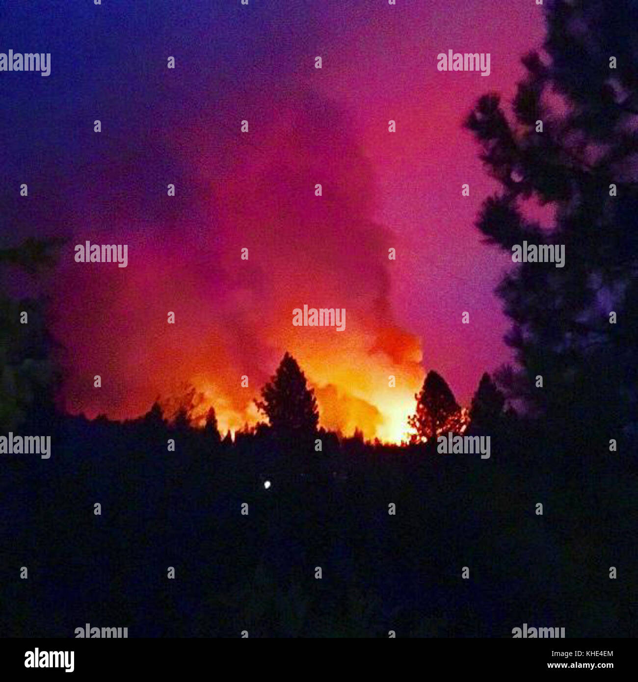 The Pioneer Fire located in the Boise National Forest near Idaho City ...