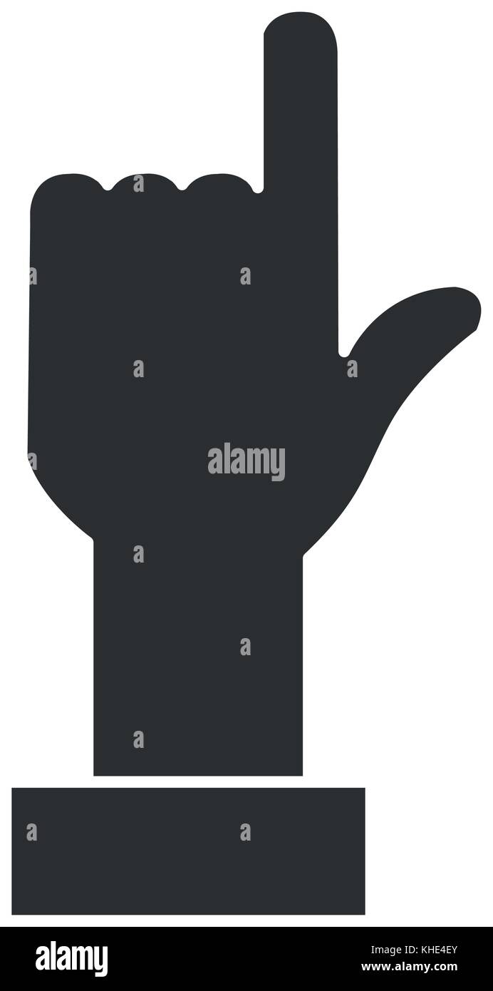 hand human touching icon Stock Vector Image & Art - Alamy