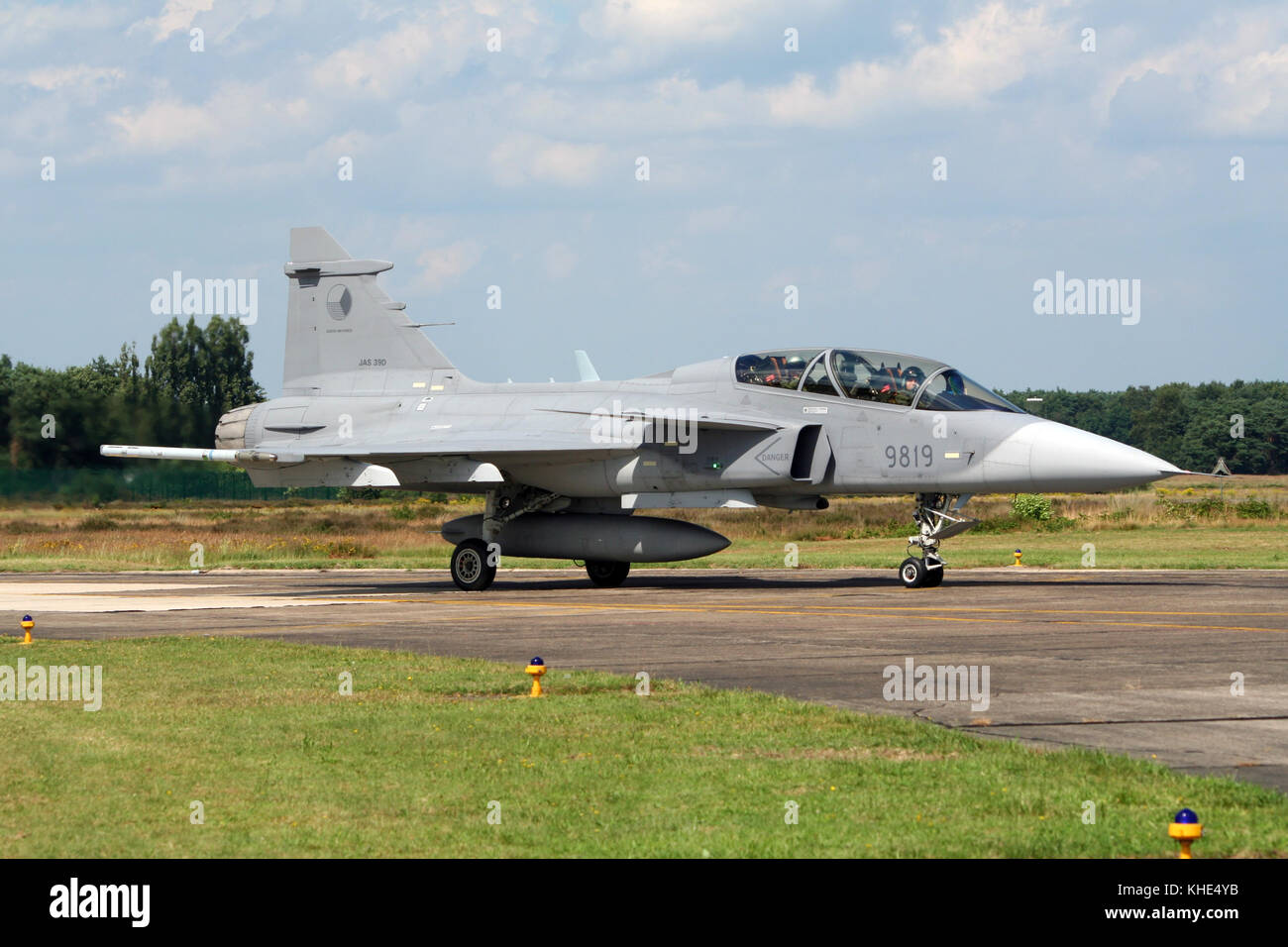 KLEINE BROGEL, BELGIUM - JULY 17: Czech Air Force Saab JAS39 Gripen ...