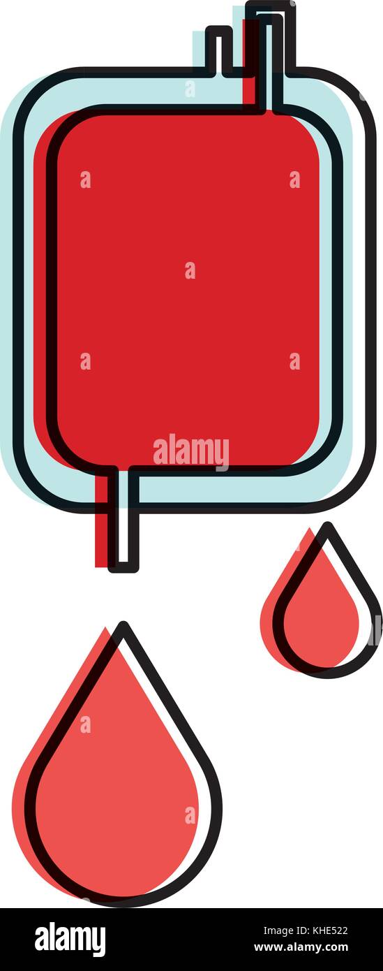 Blood sample in plastic Stock Vector Images - Alamy
