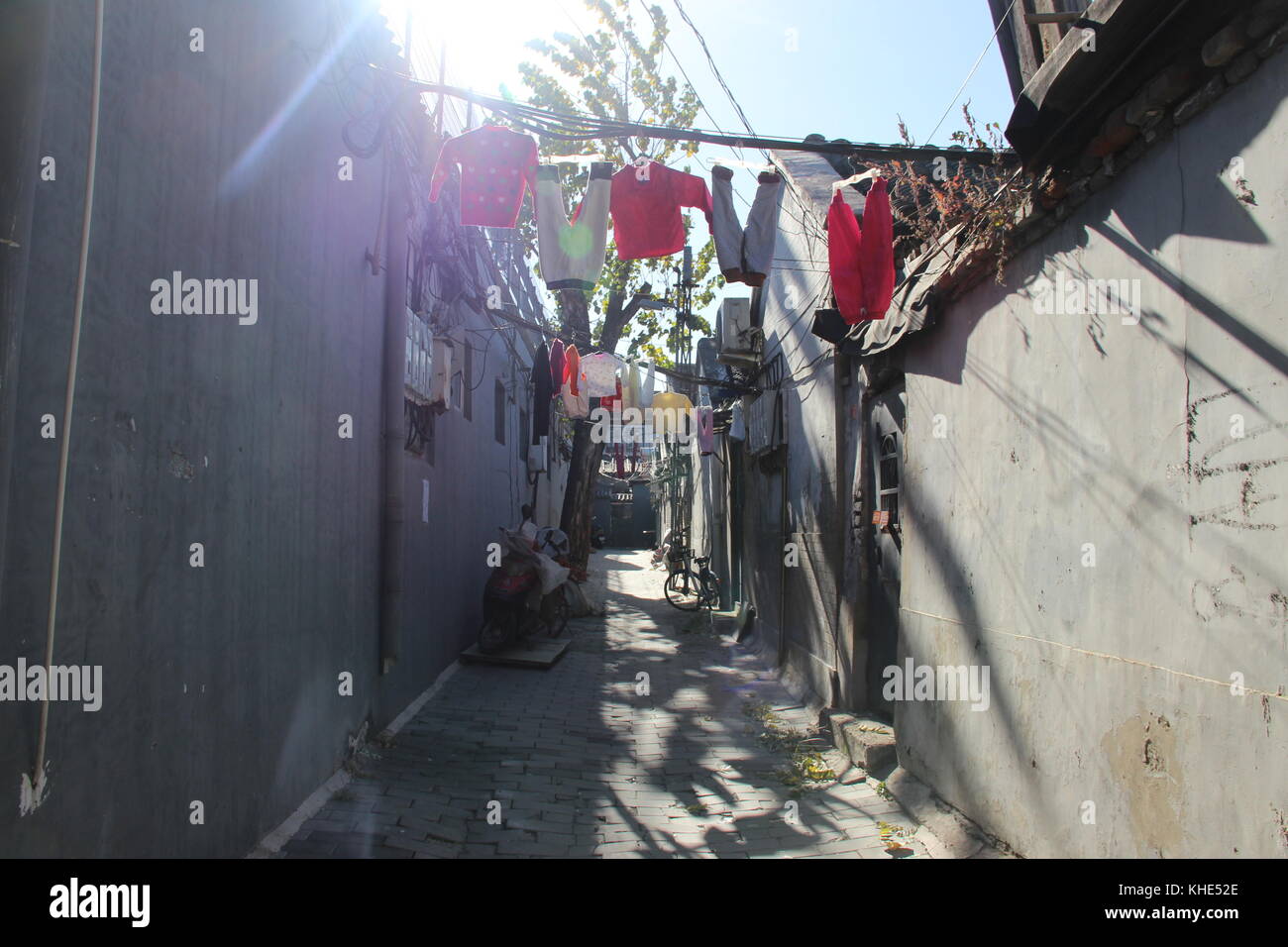 Alleys and streets of hutong - Beijing, China Stock Photo - Alamy