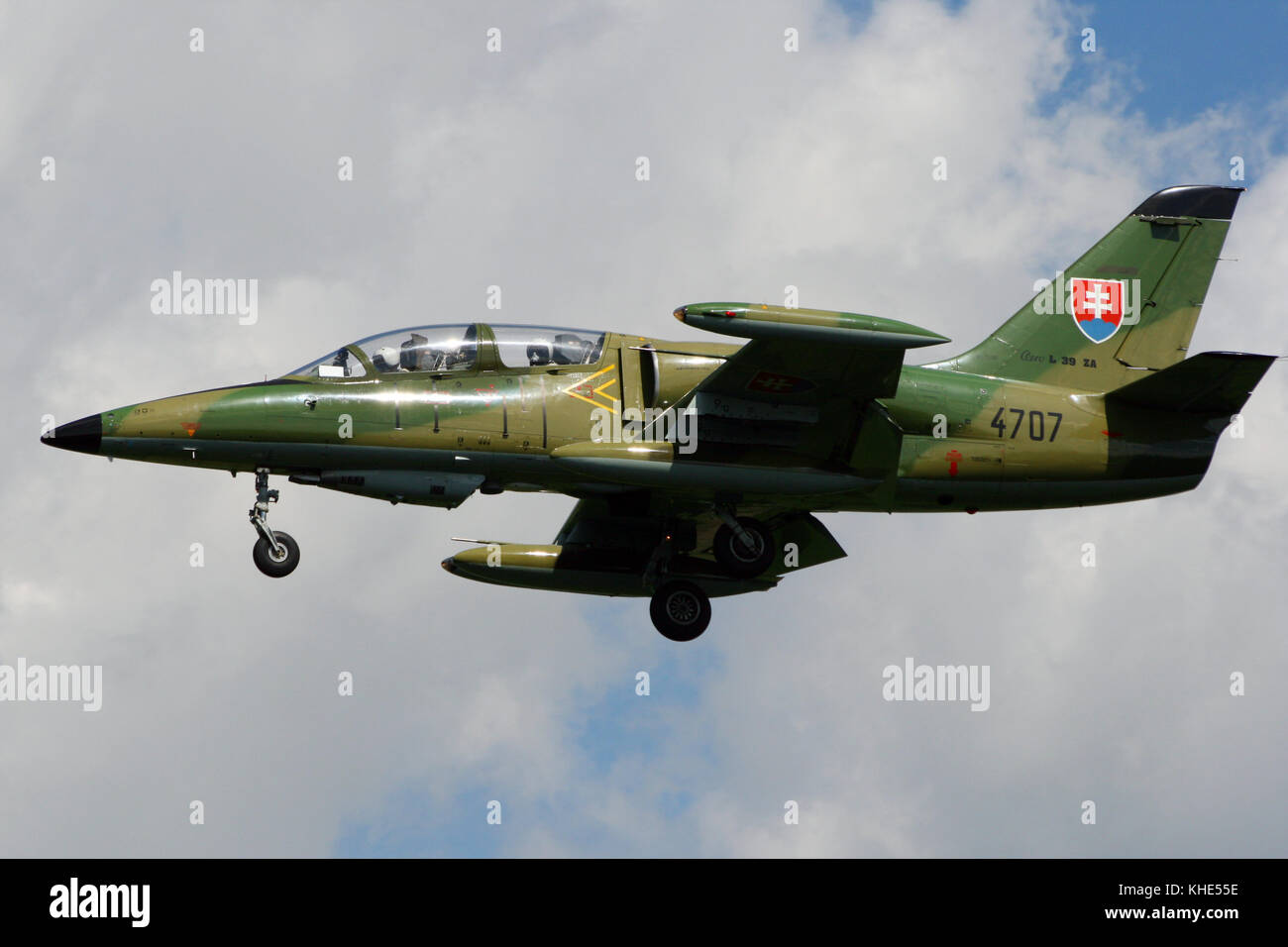 VOLKEL, NETHERLANDS - JUNE 18: Slovak Air Force L-39ZA Albatros trainer ...