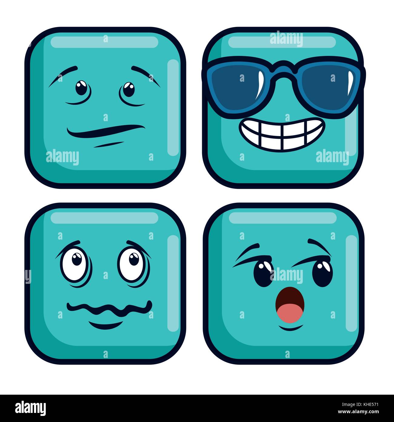 Cute emoji hi-res stock photography and images - Alamy