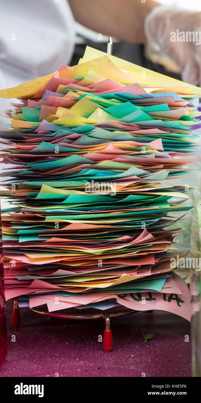 Completed order slips for Timber Pizza Company stack up after four ...