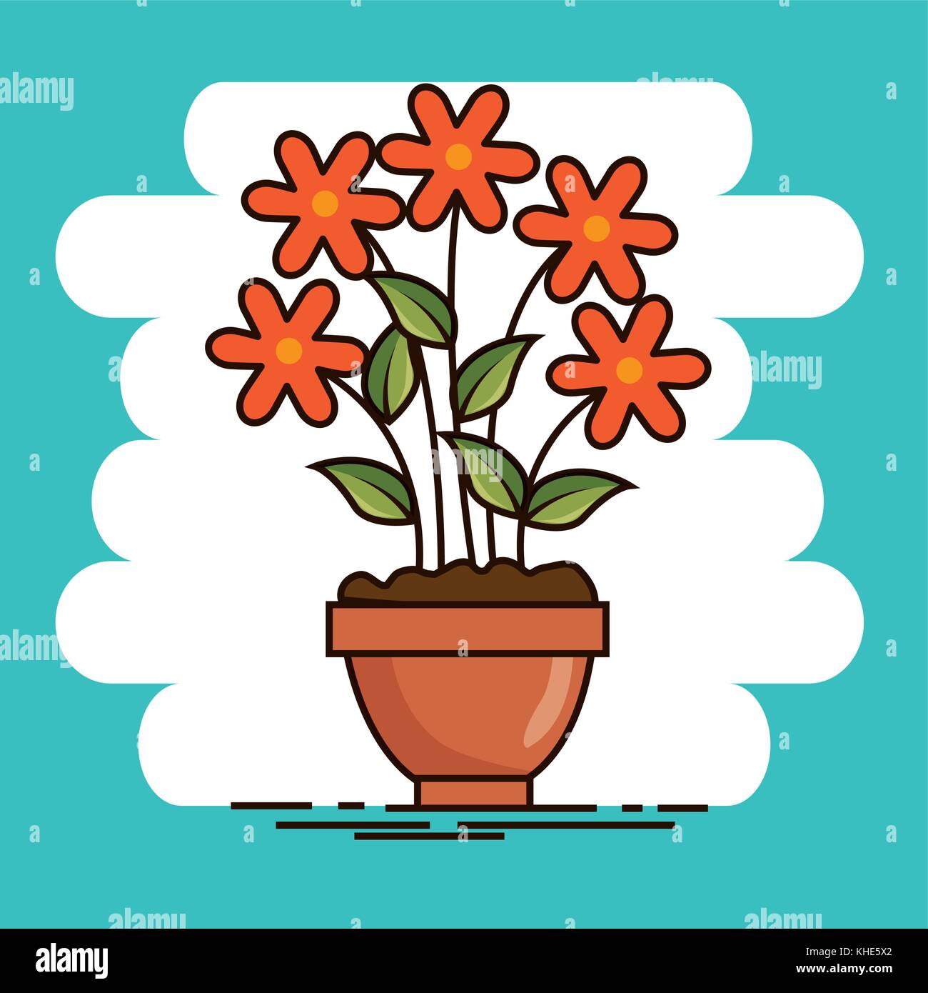cute beautiful house plants cartoons Stock Vector Image & Art - Alamy