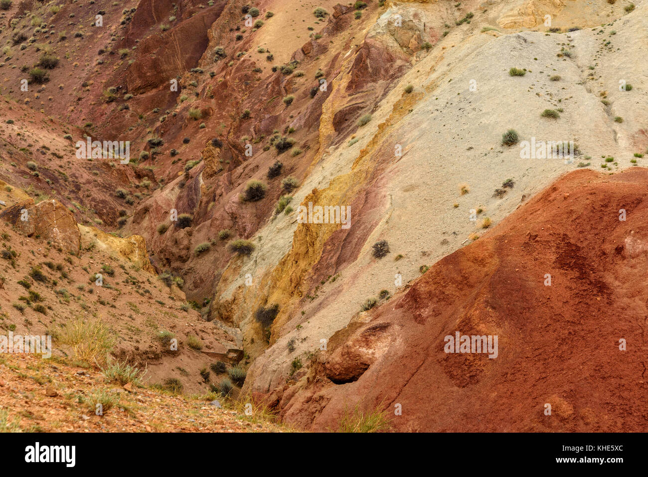 Bright color beautiful abstract natural background of colored rocks ...