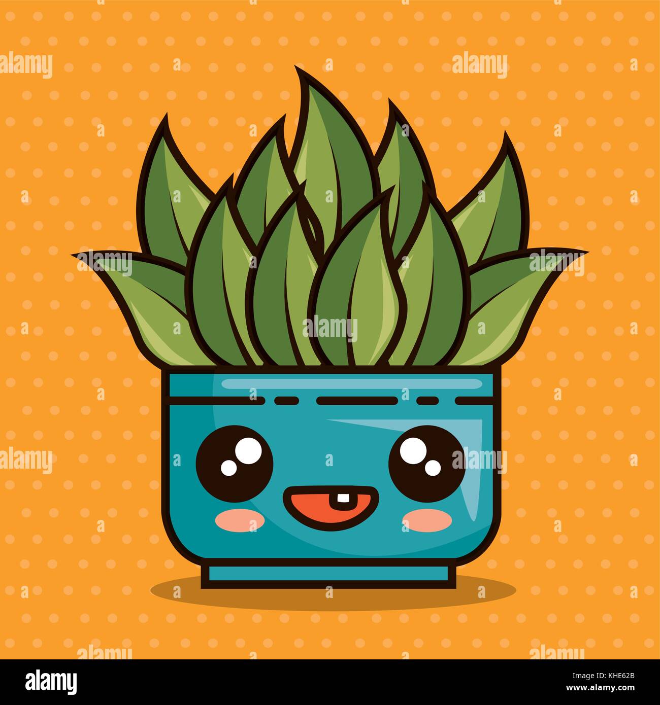 cute lovely kawaii house plants cartoons Stock Vector Image & Art - Alamy