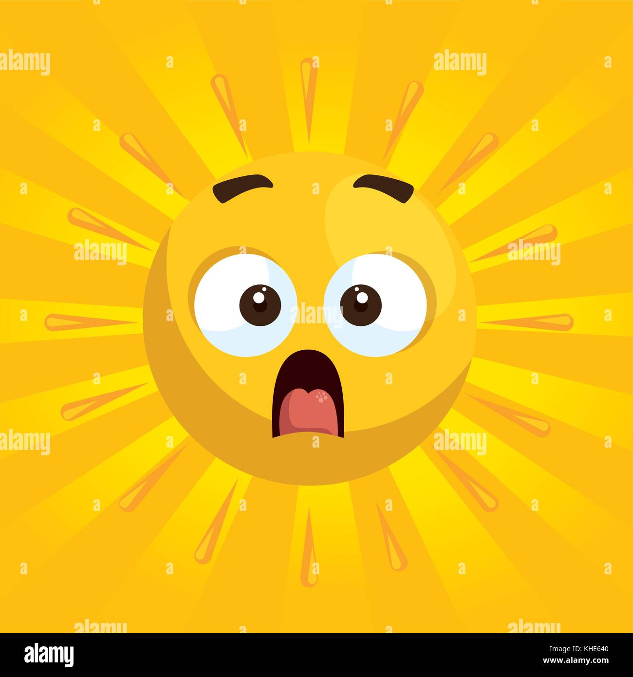 summer sun face cartoon Stock Vector Image & Art - Alamy