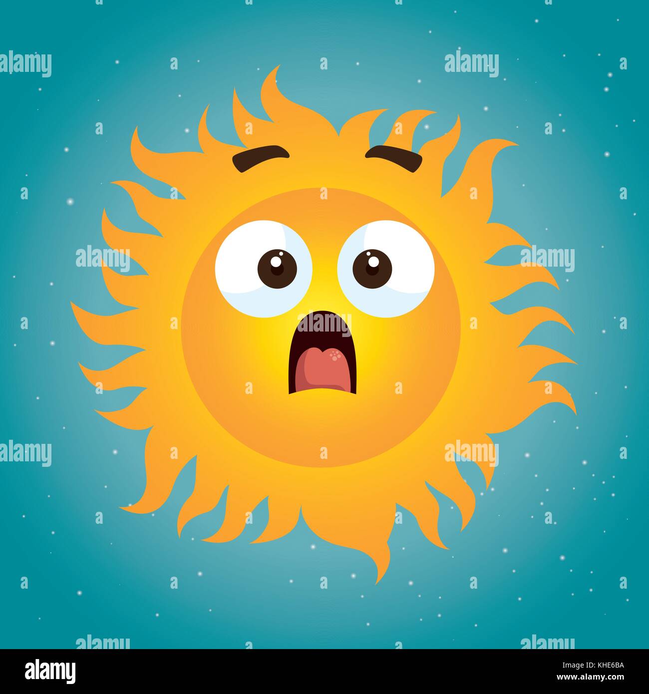 summer sun face cartoon Stock Vector Image & Art - Alamy