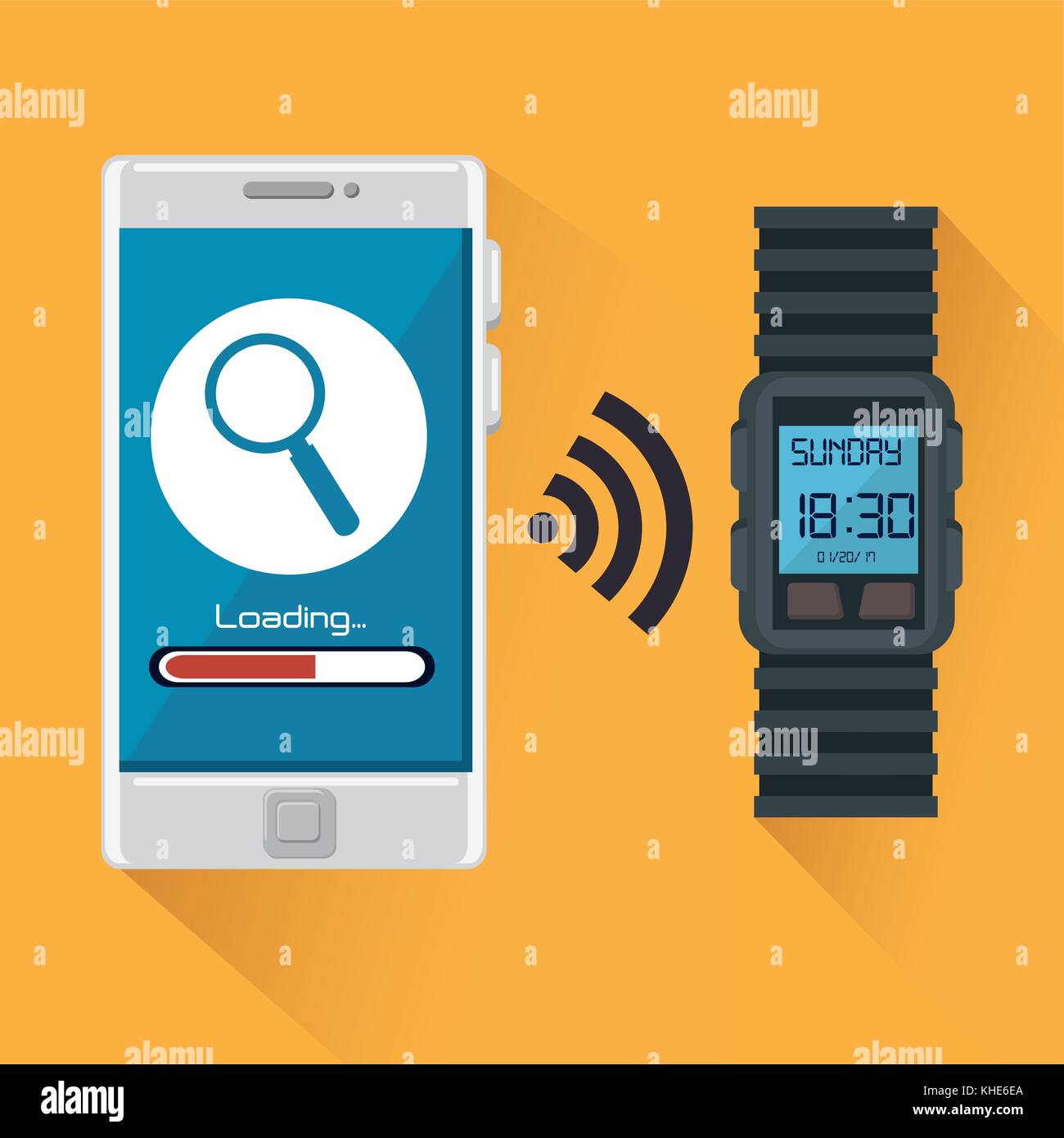 nfc technology concept design Stock Vector Image & Art - Alamy