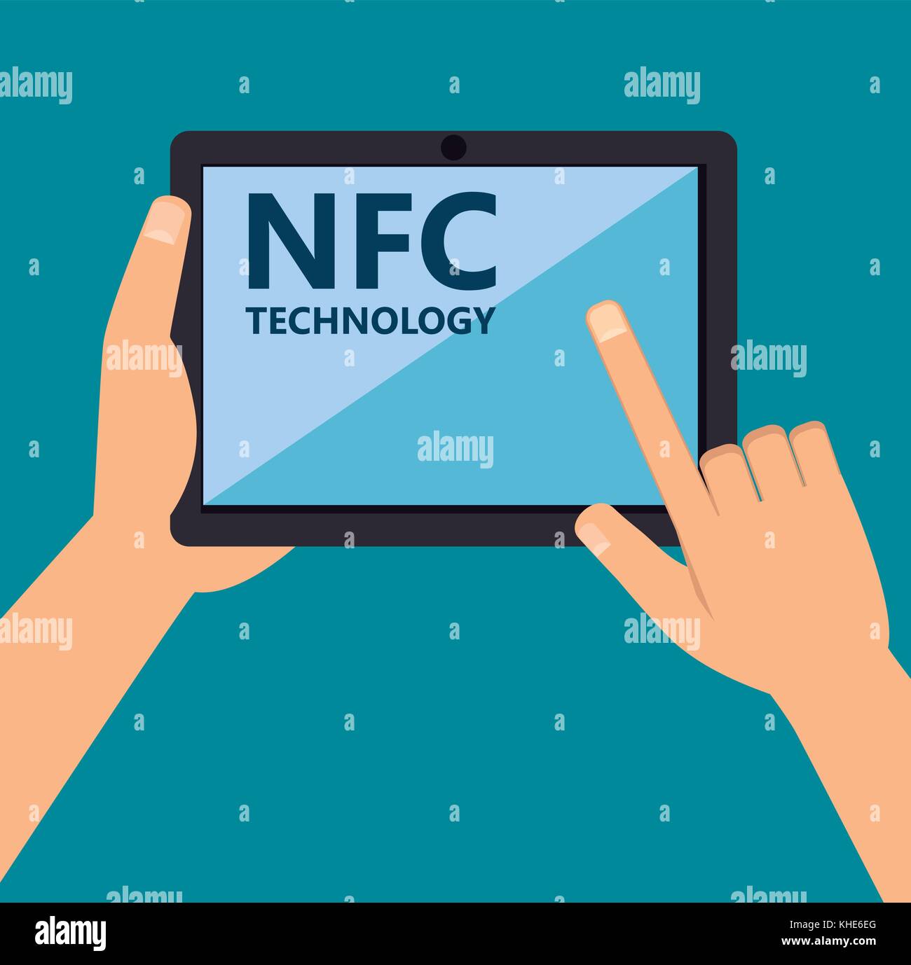 nfc technology concept design Stock Vector Image & Art - Alamy