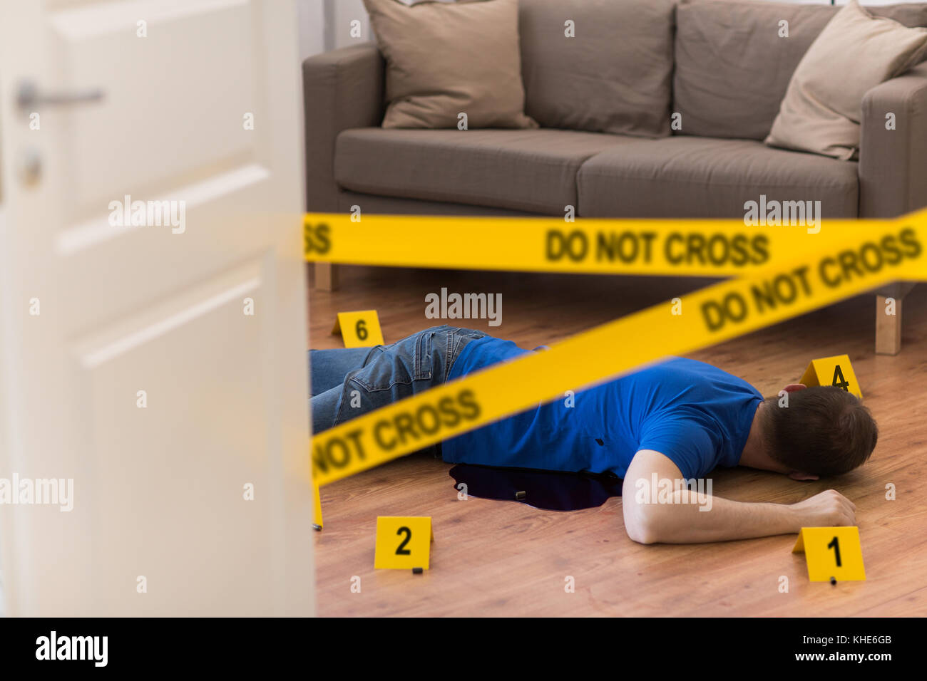 dead man body in blood on floor at crime scene Stock Photo - Alamy dead man body in blood on floor at crime scene Stock Photo - Alamy