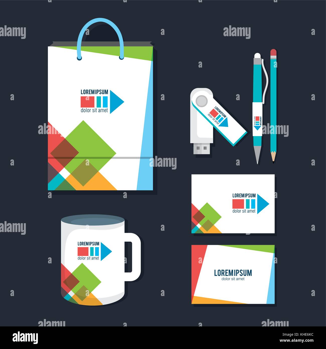 business printed advertising items Stock Vector Image & Art - Alamy